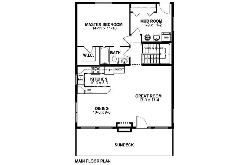 Contemporary Style House Plan - 3 Beds 2 Baths 1916 Sq/Ft Plan #126-166 ...