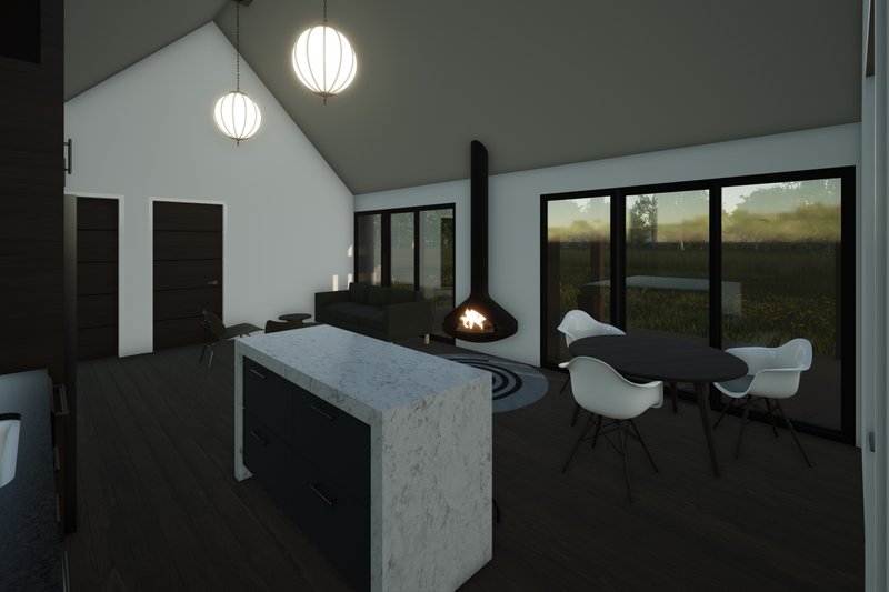 Modern Style House Plan - 2 Beds 2 Baths 853 Sq/Ft Plan #933-11 ...