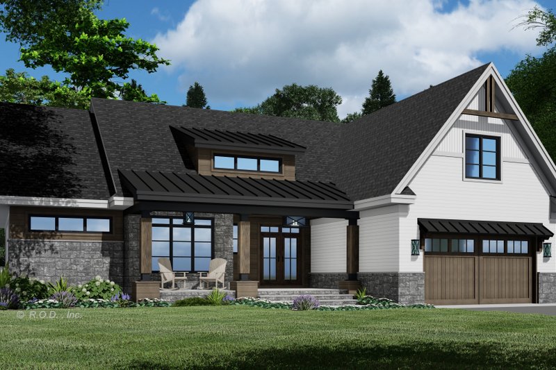 Farmhouse Style House Plan - 3 Beds 2 Baths 1995 Sq/Ft Plan #51-1228 ...