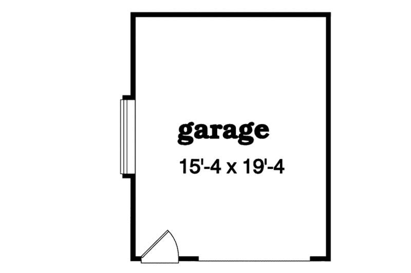 Traditional Style House Plan - 0 Beds 0 Baths 320 Sq/Ft Plan #47-489 ...