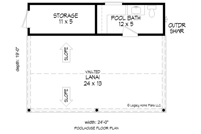 Traditional Style House Plan - 0 Beds 1 Baths 138 Sq/Ft Plan #932-755 ...