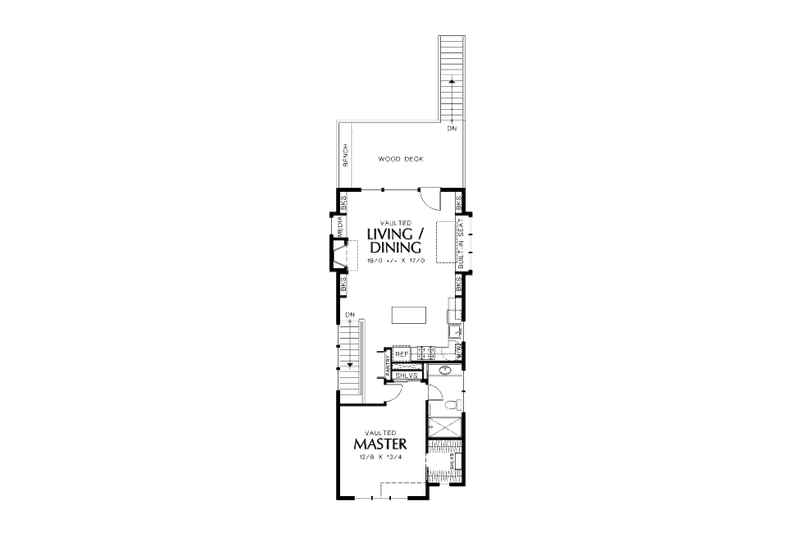 Craftsman Style House Plan - 3 Beds 2 Baths 1353 Sq/Ft Plan #48-437 ...