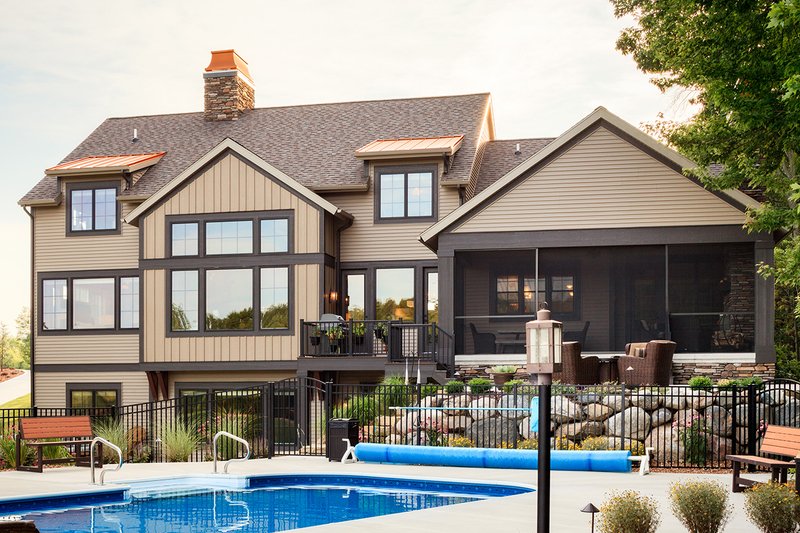 Craftsman Style House Plan - 4 Beds 3.5 Baths 4129 Sq/Ft Plan #928-260 ...