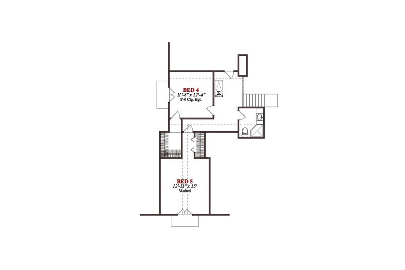 Traditional Style House Plan - 5 Beds 3 Baths 3109 Sq/Ft Plan #63-323 ...