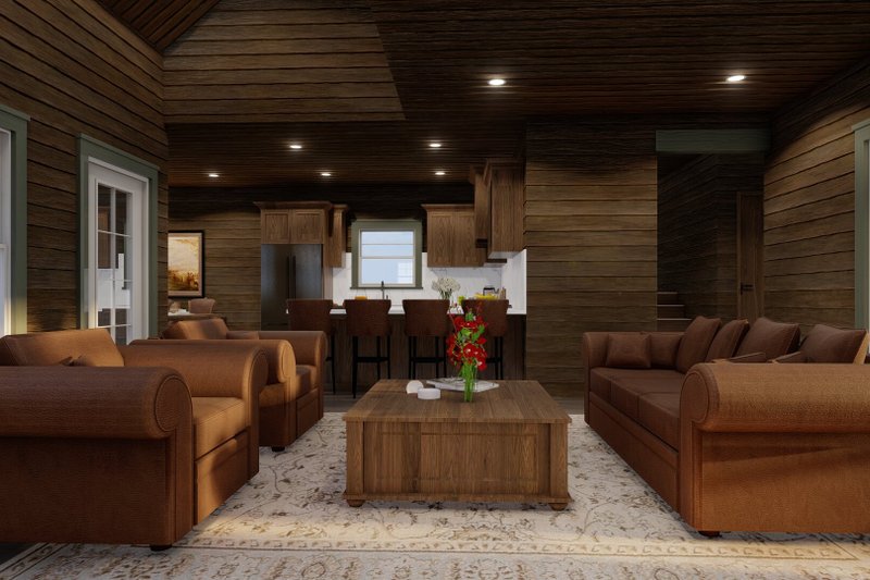 Country Style House Plan - 2 Beds 2 Baths 1294 Sq/Ft Plan #17-3449 ...