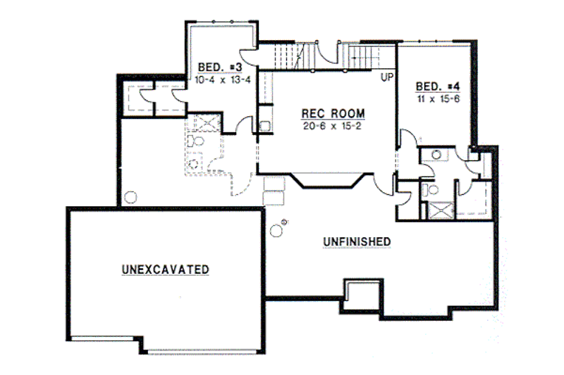 Traditional Style House Plan - 4 Beds 2.5 Baths 2903 Sq/Ft Plan #67-324 ...