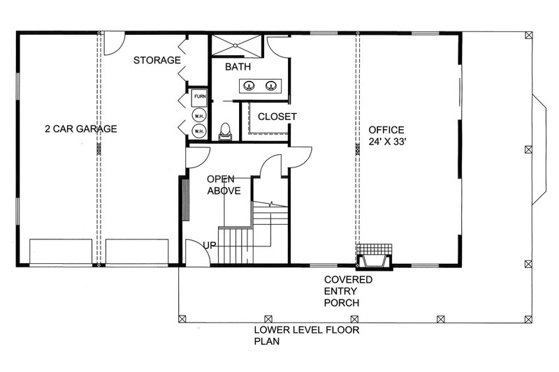 Contemporary Style House Plan - 2 Beds 2 Baths 3396 Sq/Ft Plan #117-885 ...