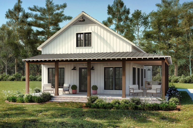 Barndominium Style House Plan - 2 Beds 2 Baths 1260 Sq/Ft Plan #430-347 ...