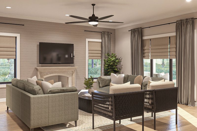 Modern Style House Plan - 3 Beds 2.5 Baths 2104 Sq/Ft Plan #455-363 - Eplans.com