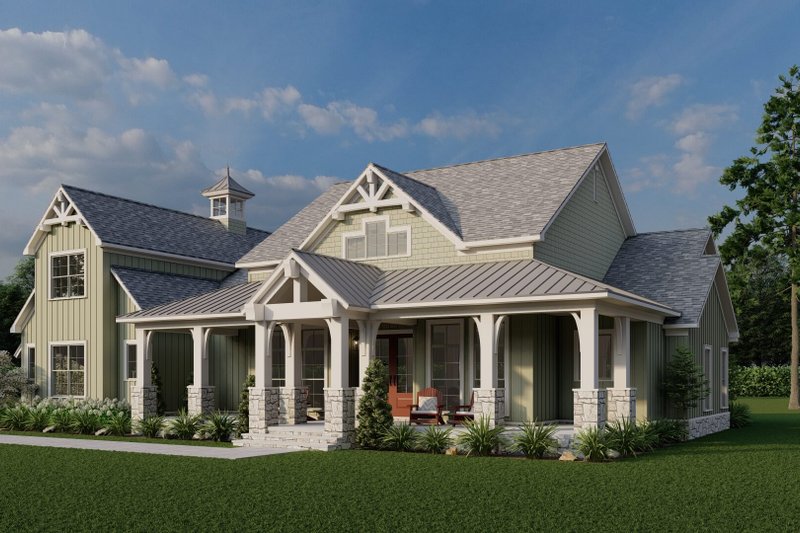 Farmhouse Style House Plan - 3 Beds 2.5 Baths 2248 Sq/Ft Plan #923-445 ...