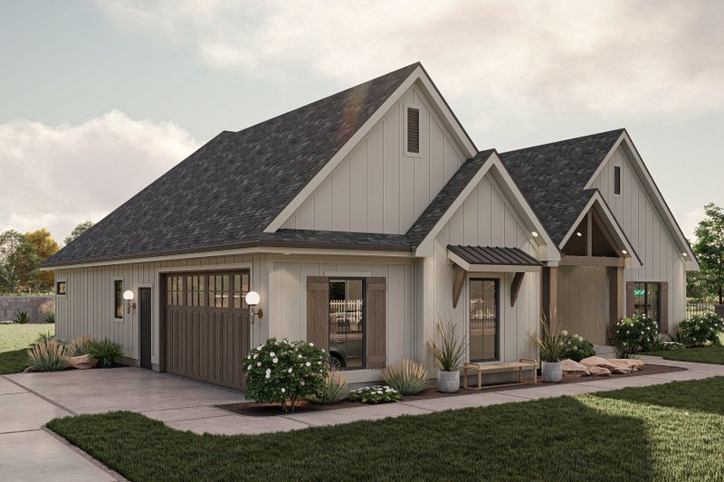 Modern Style House Plan - 4 Beds 2 Baths 1925 Sq/Ft Plan #455-577 ...