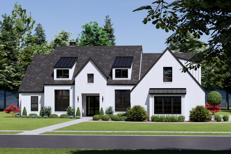 European Style House Plan - 4 Beds 4.5 Baths 3245 Sq/Ft Plan #1096-152 ...