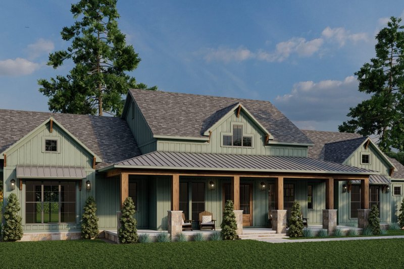 Farmhouse Style House Plan - 3 Beds 3.5 Baths 2716 Sq/Ft Plan #923-450 ...