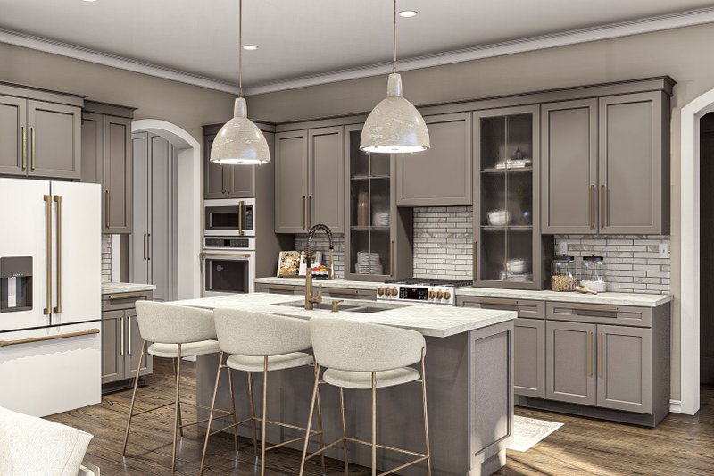 Modern Style House Plan - 3 Beds 2.5 Baths 2038 Sq/Ft Plan #455-443 ...