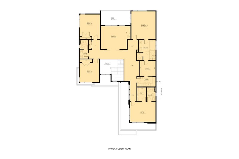 Contemporary Style House Plan - 4 Beds 4.5 Baths 4404 Sq/Ft Plan #1066 ...