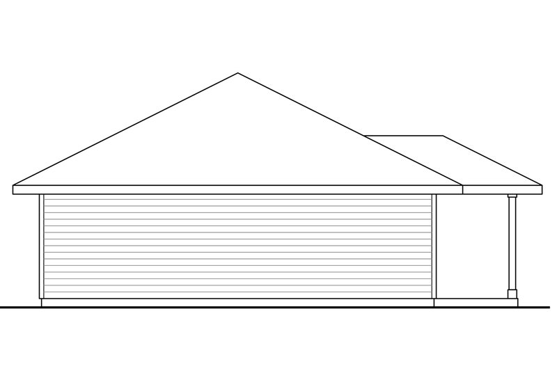 Traditional Style House Plan - 1 Beds 1 Baths 780 Sq/Ft Plan #124-995 ...