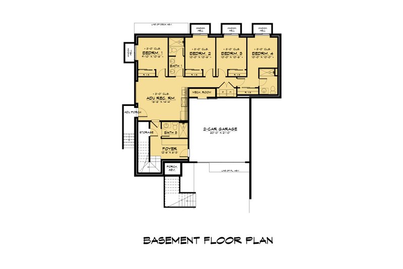 Craftsman Style House Plan - 12 Beds 10.5 Baths 2491 Sq/Ft Plan #1066 ...