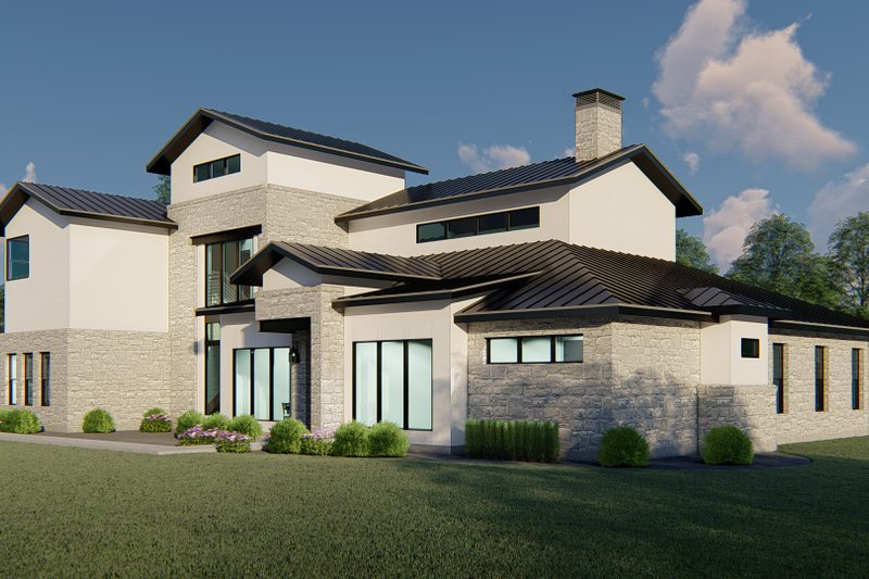 Modern Style House Plan - 4 Beds 5 Baths 4015 Sq/Ft Plan #1110-38 ...