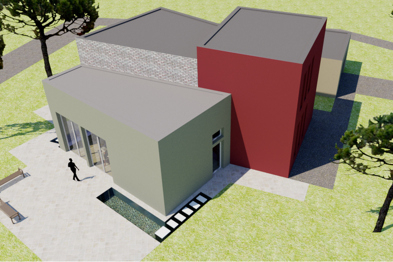 Modern Style House Plan - 3 Beds 4 Baths 1989 Sq/Ft Plan #542-3 ...