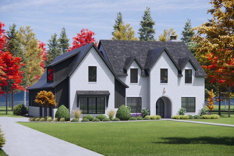Tudor Style House Plan - 4 Beds 3.5 Baths 3228 Sq/Ft Plan #1096-50 ...