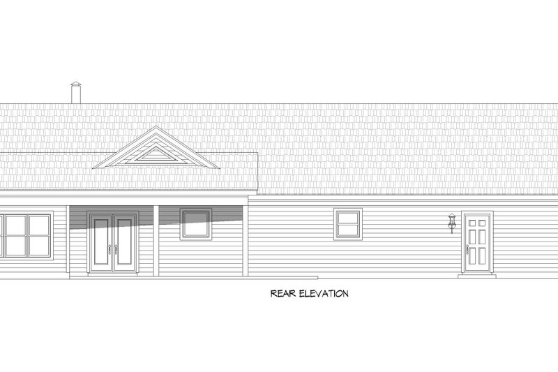 Ranch Style House Plan - 2 Beds 2 Baths 1600 Sq/Ft Plan #932-737 ...