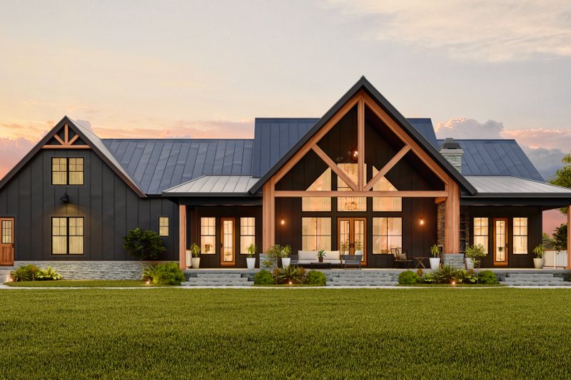 Farmhouse Style House Plan - 3 Beds 4 Baths 2533 Sq/Ft Plan #119-471 ...