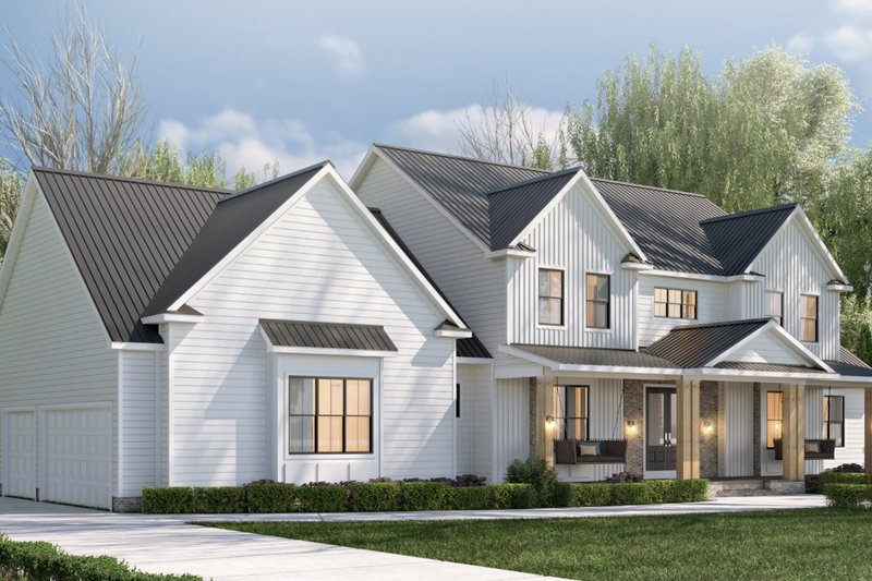 Farmhouse Style House Plan - 4 Beds 4 Baths 3776 Sq/Ft Plan #1089-3 ...