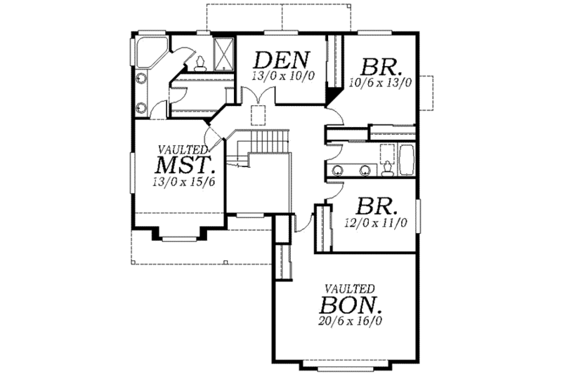Traditional Style House Plan - 3 Beds 2.5 Baths 2675 Sq/Ft Plan #130-123 - Houseplans.com