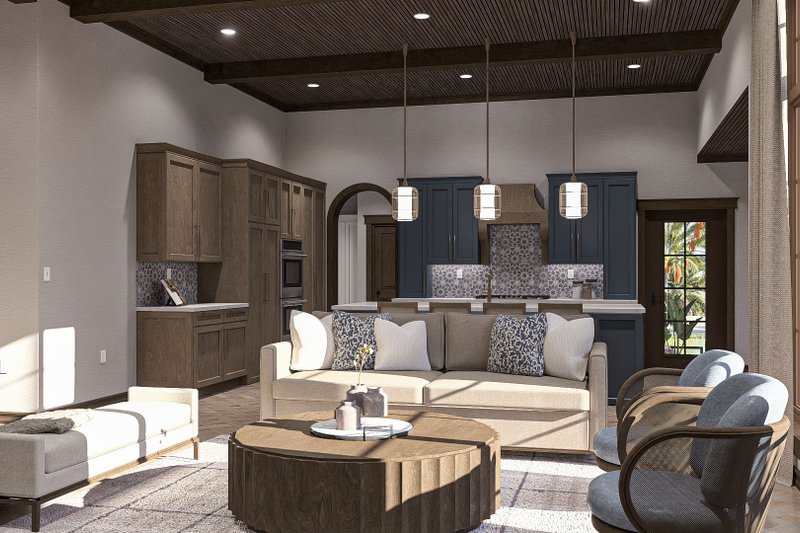 Mediterranean Style House Plan - 2 Beds 2 Baths 2029 Sq/Ft Plan #455 ...