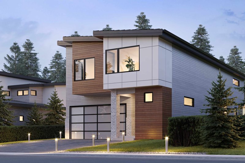 Contemporary Style House Plan - 4 Beds 2.5 Baths 3008 Sq/Ft Plan #1066 ...