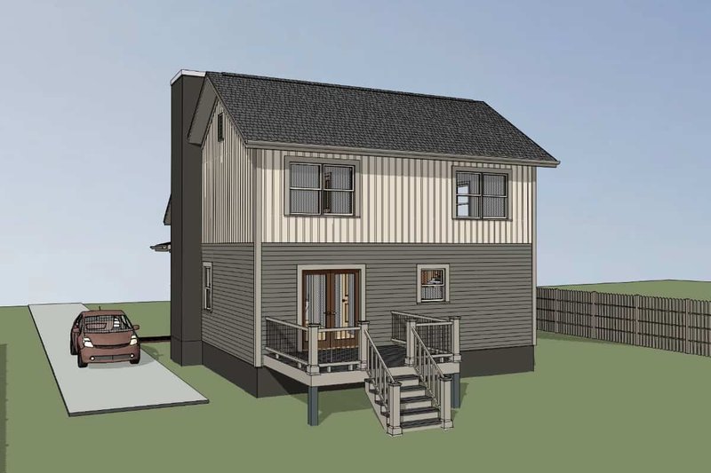 Country Style House Plan - 4 Beds 2.5 Baths 1443 Sq/Ft Plan #79-343 ...