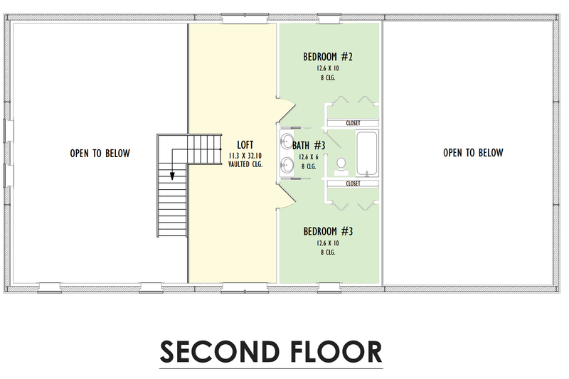 Barndominium Style House Plan - 4 Beds 3 Baths 2528 Sq/Ft Plan #1092-35 ...