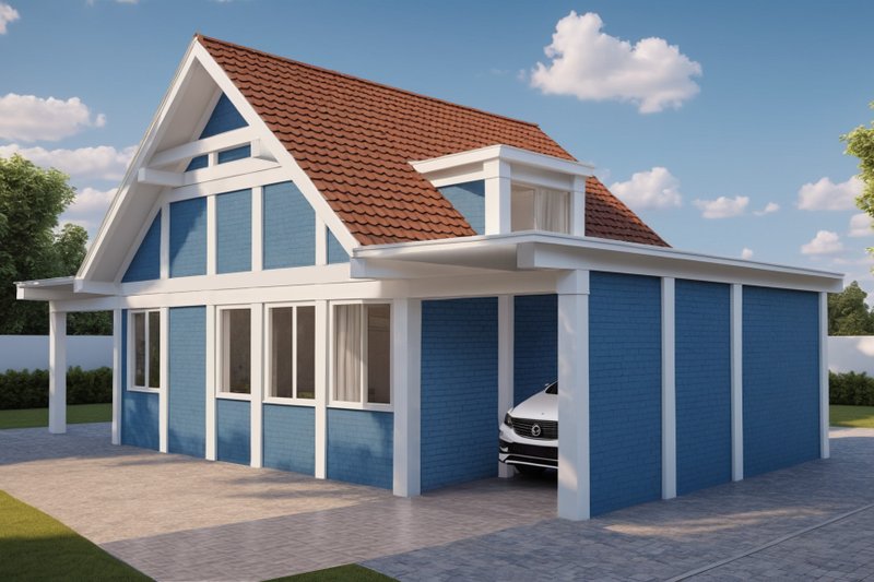 Modern Style House Plan - 2 Beds 1 Baths 543 Sq/Ft Plan #542-8 ...