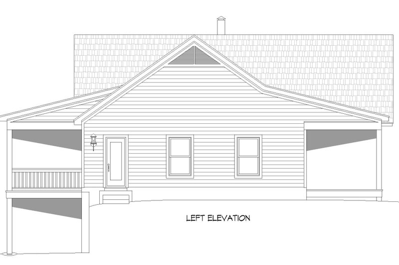 Ranch Style House Plan - 2 Beds 2 Baths 1500 Sq/Ft Plan #932-572 ...