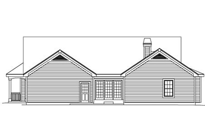 Farmhouse Style House Plan - 4 Beds 2 Baths 2029 Sq/Ft Plan #57-178 ...