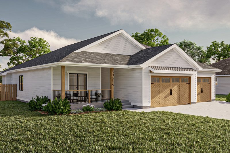 Modern Style House Plan - 3 Beds 2 Baths 1723 Sq/Ft Plan #455-556 ...