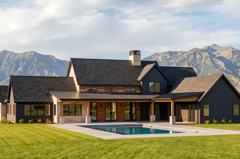 Farmhouse Style House Plan - 4 Beds 4.5 Baths 4996 Sq/Ft Plan #1096-181 ...