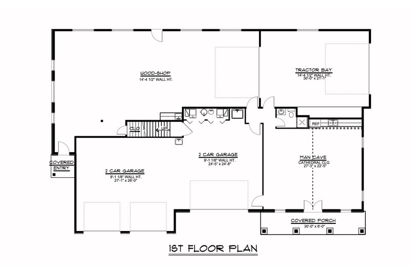 Craftsman Style House Plan - 0 Beds 1 Baths 765 Sq/Ft Plan #1064-96 ...