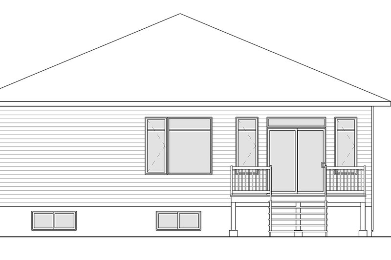 Modern Style House Plan - 3 Beds 2 Baths 1590 Sq/Ft Plan #23-2698 ...