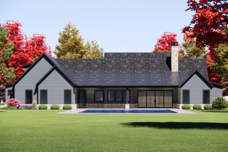 Farmhouse Style House Plan - 4 Beds 4.5 Baths 3606 Sq/Ft Plan #1096-166 ...