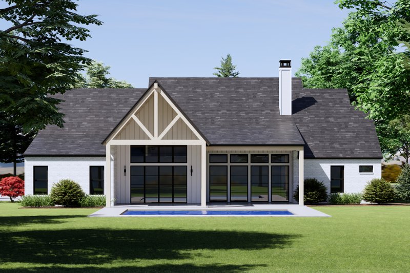 European Style House Plan - 4 Beds 4.5 Baths 3245 Sq/Ft Plan #1096-152 ...