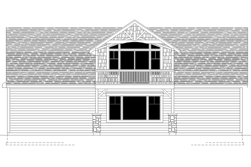 Barndominium Style House Plan - 1 Beds 1 Baths 1024 Sq/Ft Plan #112-177 ...