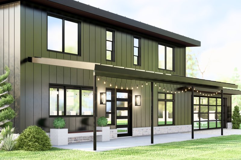 Barndominium Style House Plan - 3 Beds 3 Baths 3147 Sq/Ft Plan #1064 ...