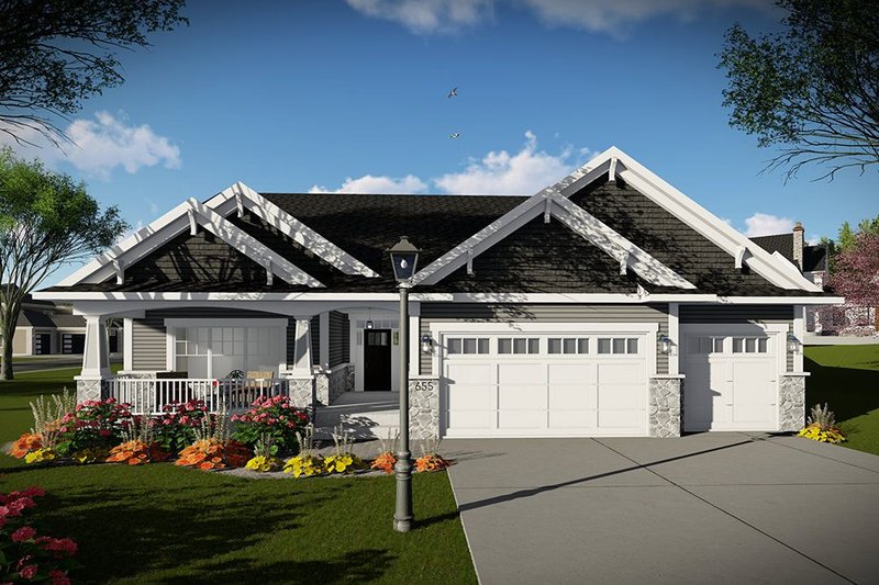 Ranch Style House Plan - 3 Beds 2 Baths 2005 Sq/Ft Plan #70-1485 ...