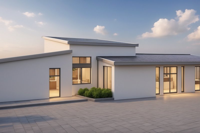 Contemporary Style House Plan - 3 Beds 4 Baths 2381 Sq/Ft Plan #542-18 ...