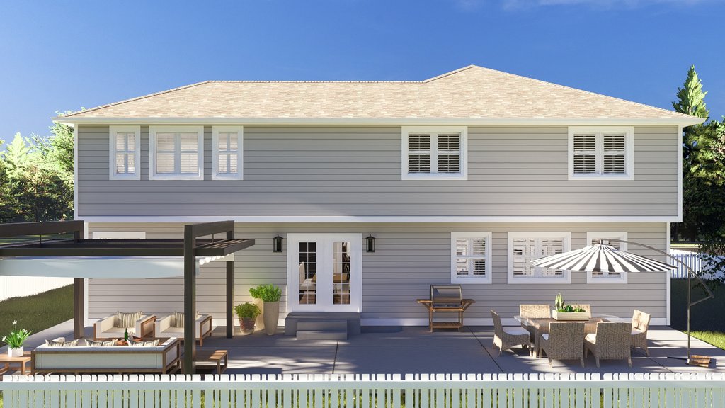 Traditional Style House Plan - 5 Beds 3 Baths 2824 Sq/Ft Plan #1060-189 ...