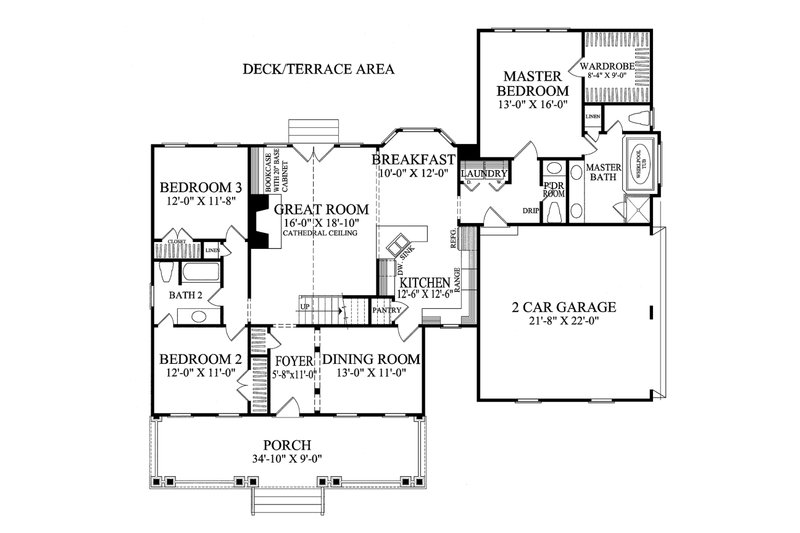 Colonial Style House Plan - 3 Beds 2.5 Baths 1942 Sq/Ft Plan #137-399 ...