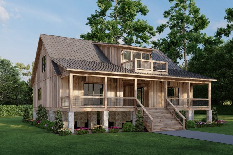 Craftsman Style House Plan - 3 Beds 2.5 Baths 2506 Sq/Ft Plan #923-421 ...
