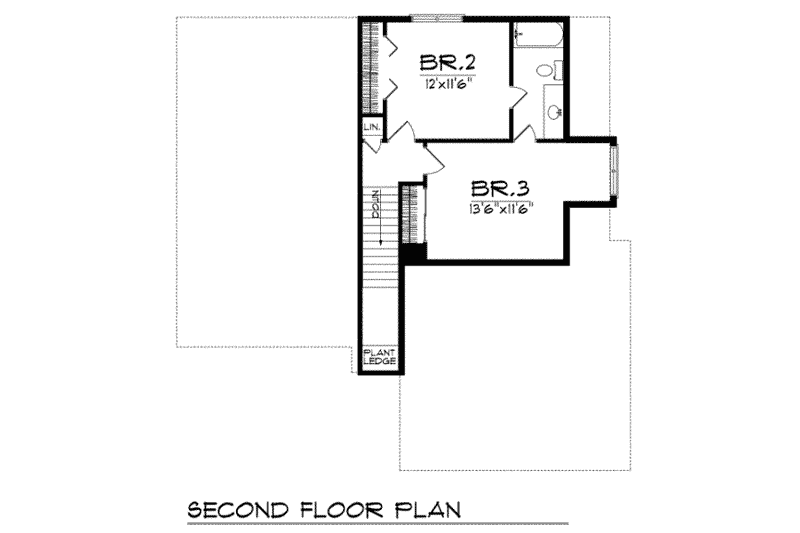 Traditional Style House Plan - 3 Beds 2.5 Baths 1662 Sq/Ft Plan #70-166 ...