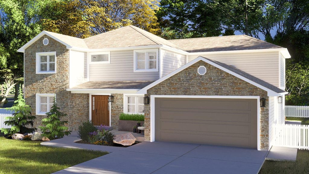 Traditional Style House Plan - 5 Beds 3 Baths 2824 Sq/Ft Plan #1060-189 ...